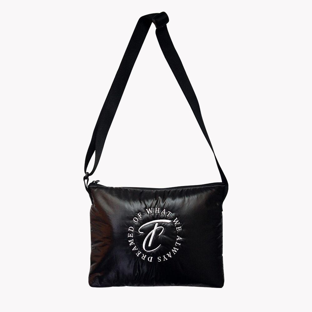 덴스 LOGO PADDING CROSS BAG_BLACK - 위시버킷