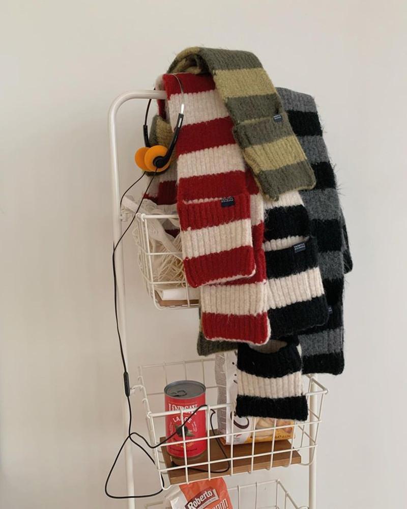 레이지선데이모닝 LSM 단가라 포켓 머플러 4color - 위시버킷