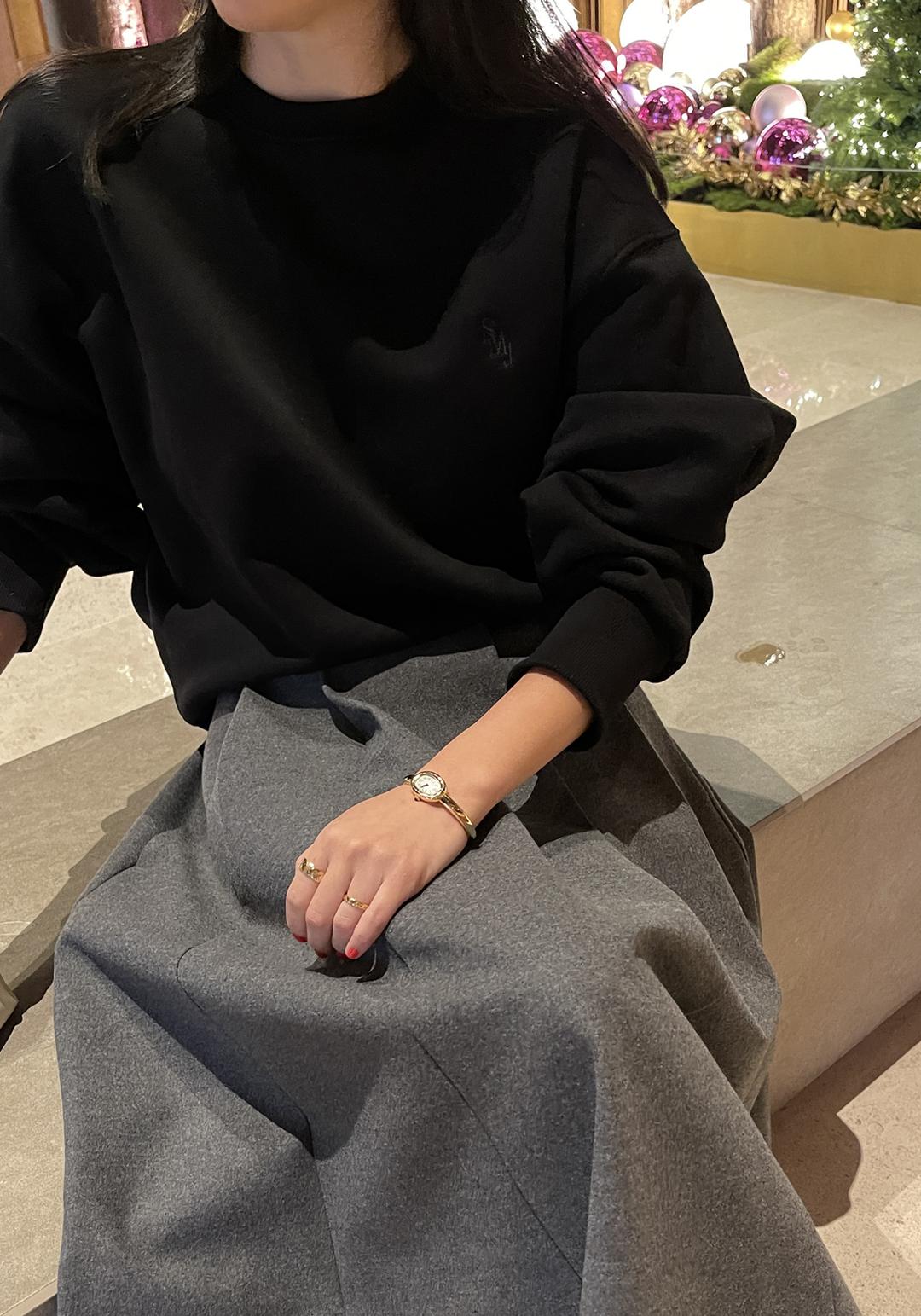 썸제이 기모 루즈썸 맨투맨(3col) - 위시버킷