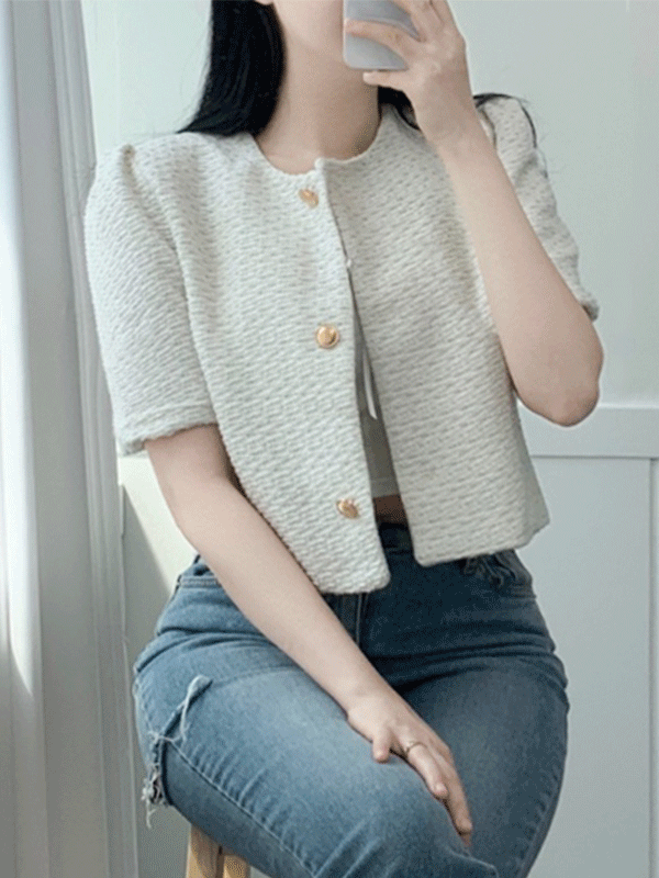 루미에르 당일출고백화점입고 골드 자켓 트위드자켓 반팔자켓 여름자켓 배색자켓 노카라자켓 하객룩 출근 면접 린넨자켓 세미정장 블레이저 여름하객룩 오버핏자켓 크롭자켓