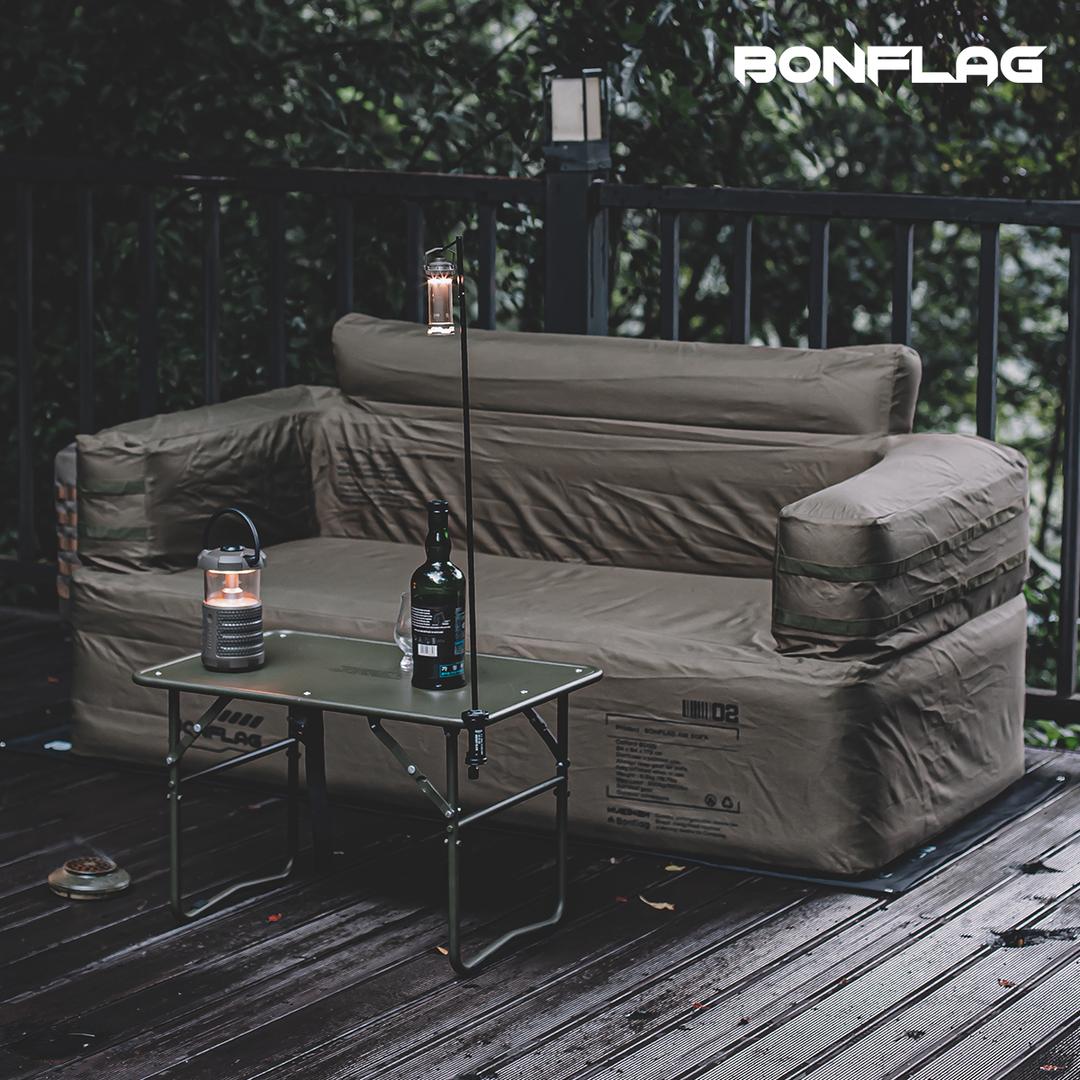본플래그 Bonflag 캠핑 에어쇼파 에어소파 택티컬 2인용 올리브그린 위시버킷