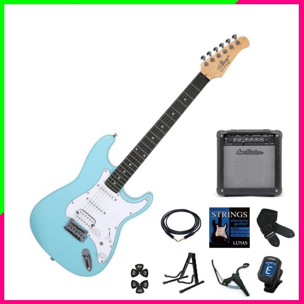 스윙 초보자 입문용 일렉기타 입문 스윙 S2 SE 앰프패키지 화이트 핑크 블루 학생 성인 밴드 - 위시버킷