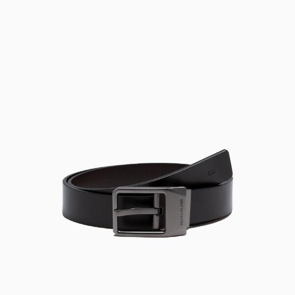 캘빈클라인 진 [CK ACC] HC0606 001 블랙브라운 양면 그런지 35MM 페이스티드 양면 벨트 - 위시버킷