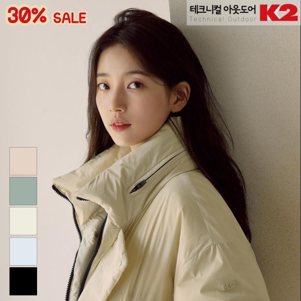 케이투 K2 수지패딩 씬에어 숏 역시즌 경량 구스다운 여성 - 위시버킷