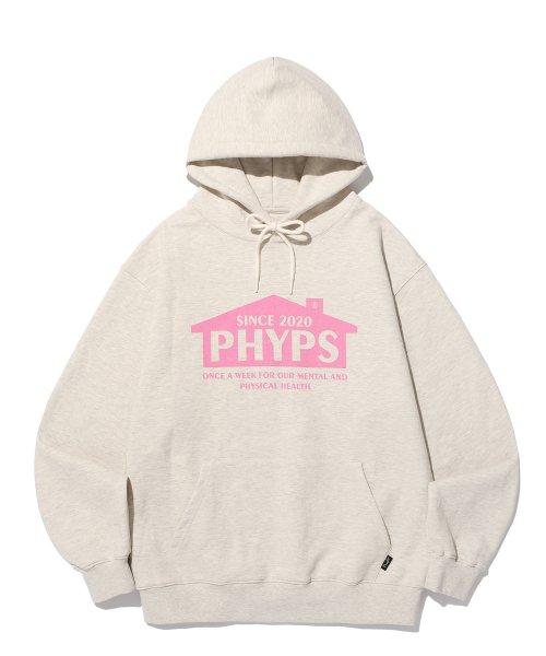 피지컬 에듀케이션 디파트먼트 PHYPS® PHYPS HOME HOODIE OATMEAL - 위시버킷