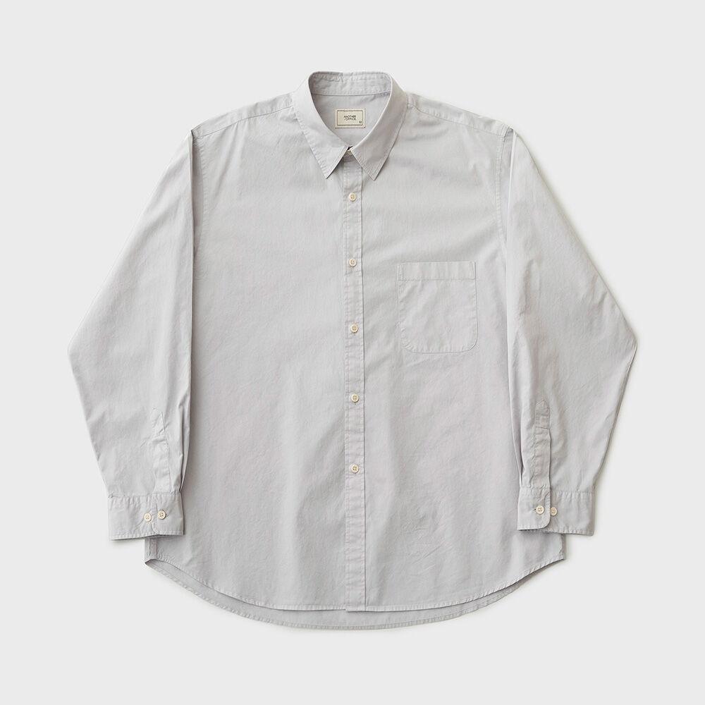 어나더 오피스 24SS Bold Garment Shirt (Dove Gray) - 위시버킷