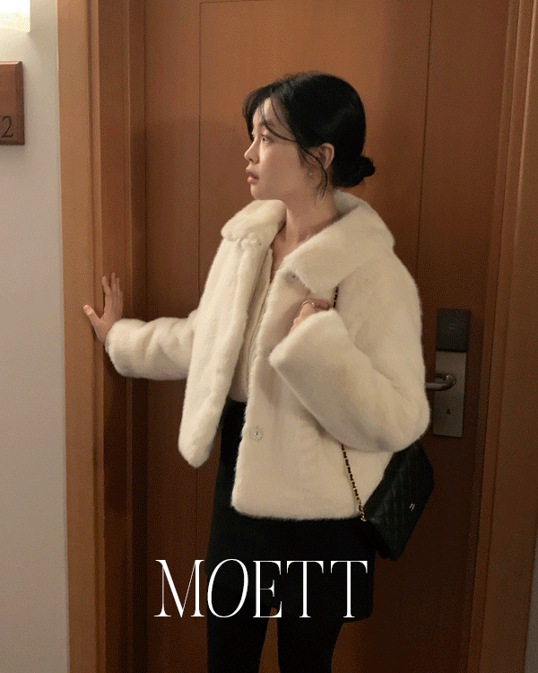 퓨어다 [MOETT] 글로우 밍크 퍼 자켓 - 위시버킷